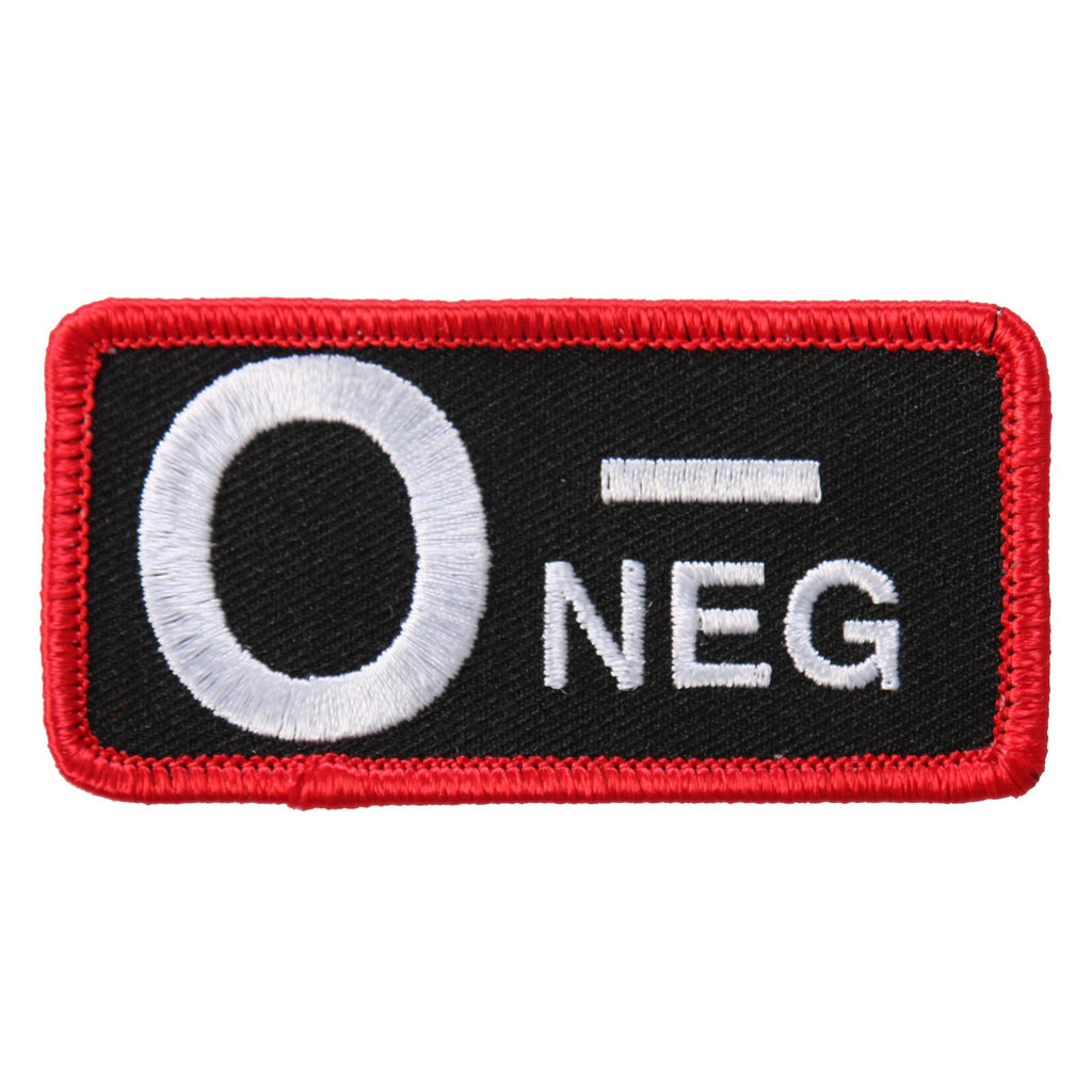 PATCH BLOOD TYPE O NEG – The Biker Store